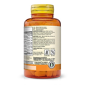 MASON NATURAL, Mens Daily Formula Equivalent to One a Day Mens Brand Tablets - 100 ea