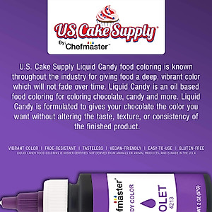 U.S. Cake Supply 2-Ounce Liquid Candy Food Color Color Violet