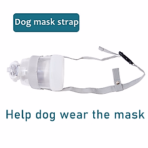 Canine Nebulizer and Inhaler Mask for Cats and Dogs, Oxygen Mask for Pets (M - Medium Dogs)