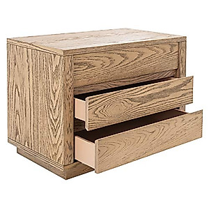 Safavieh Couture Home Collection Holt Brown 3-Drawer Nightstand