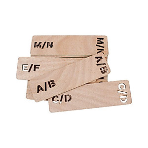 Kozy Home Décor Alphabetical Media Dividers for CD’s. Books, Comic Books or DVD’s - A-Z Wooden Dividers for Vertical & Horizontal Arrangement – 8 x 1.5 Inches Shelf Organizers