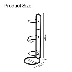 APLRIC Basketball Ball Storage Rack, 3 Tier Cube Ball Storage Holder, Garage Sports Organizer,Indoor Removable Vertical Display Stand for Basketball Football Volleyball