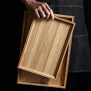 Serving Tray Household Tea Tray Rectangular Tray Household Breakfast Restaurant Tea Tray Fruit Tray Dessert Tray (Size : Small)