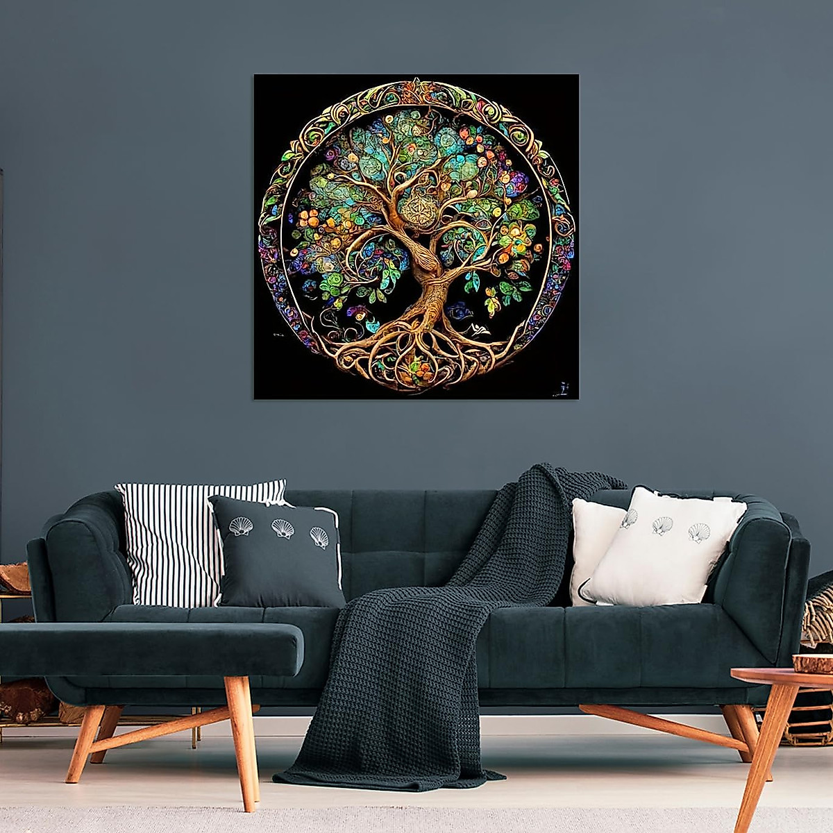 JFYHAB DIY 5D Diamond Painting Kits for Adults Diamond Art Tree of Life Diamond Painting Full Drill Crystal Rhinestone Embroidery Craft Kits for Home Wall Decor Gifts, 12x12inch