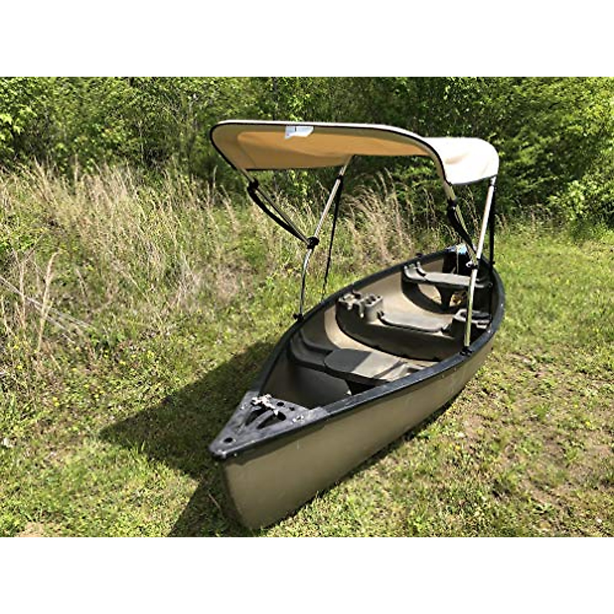 Beige 3' by 6' Canoe/Kayak Sun Shade/Canopy by Cypress Rowe Outfitters