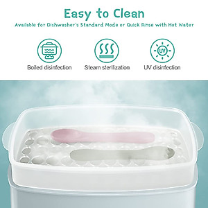 Vicloon Silicone Baby Feeding Spoons, 4 PCS Baby Spoons, First Stage Feeding Spoons for Infants, Silicone Baby Spoons Ultra-Durable & Chewproof, Silicone Feeding Spoons Dishwasher Safe,Baby Utensils