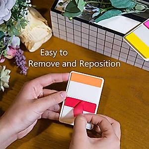 KICNIC 2 Inch Sticky Tabs Index Tabs 240 Pieces, Colored Reading Tabs Self Adhesive, Arrow Flags Pages Markers for Binder, Books, File Folders and Notebook [12 Colors] Writable, Repositionable