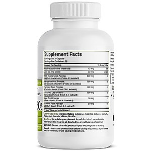 Bronson Liver Detox Advanced Detox & Cleansing Formula Supports Health Liver Function with Milk Thistle, Dandelion Root, Turmeric, Artichoke Leaf & More, Non-GMO, 60 Vegetarian Capsules