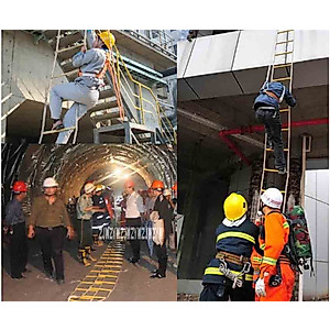 Escape Ladders Rope Ladder Nylon Home Climbing Engineeladder Portable Emergency Escape Ladder Durable Fire Escape Ladder/20M/65.6Ft/6M/20Ft