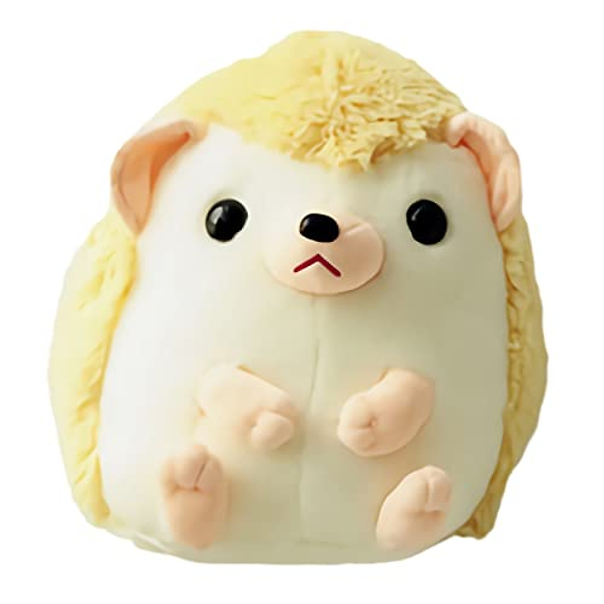 CHDGIOHA Cute Hedgehog Stuffed Animal Plush Body Pillow - Kawaii Yellow Plushie, 13.7'' Chubby Plush Toy Pillow, Super Soft Hedgehog Doll, Birthday Gift for Him & Her(Yellow,Medium)