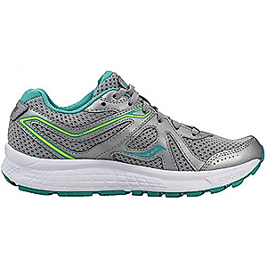 Saucony Women's Cohesion 10 Running Shoe, Grey/Tea/Ct, 8.5 M US