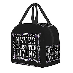 antcreptson Never Trust The Living Oxford Cloth Waterproof Thick Insulation Bag Picnic Bag Large Portable Lunch Box Bag Frozen Bag Insulation Package