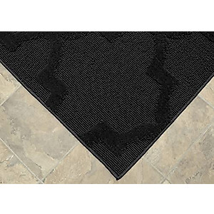 Garland Rug Quatro 5 Ft. x 7 Ft. Area Rug Black