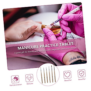 FOMIYES 6pcs Nails Art Paint Kit De Nail Art Pen Set Nail Painting Tool Nail Drawing Pen Nail Art Accessories Manicure Supplies