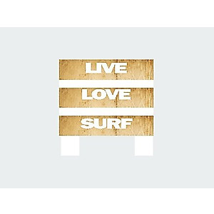 Surf Cake Topper with Sugar Surfboards, Sugar Hibiscus Flowers, Palm Trees and Surf Sign