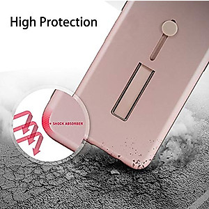 WenTian Huawei P40 Lite/Nova 6SE Case, CaseExpert® Shockproof Rugged Impact Armor Hybrid Kickstand with Handle Protective Cover Case for Huawei P40 Lite/Nova 7i / Nova 6 SE Rose Gold
