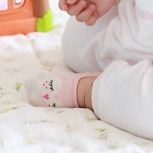 VWU 6 Pack Baby No Show Socks Toddler Low Cut Cotton Socks Animal (1-3T, 6 Pack)