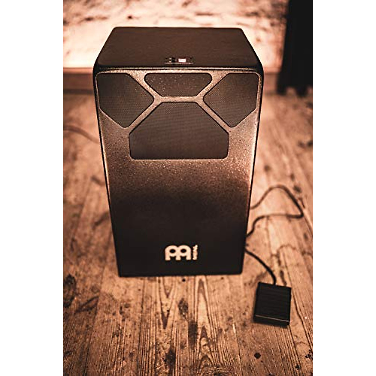 Meinl Percussion Digital Cajon with Ten Pre-Programmed Sound Combinations — for Live Music and Silent Practice — Baltic Birch Body, 2-Year Warranty (MPDC1)