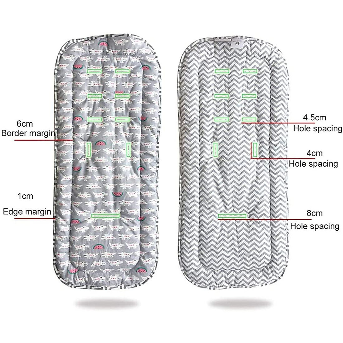 LXLUOO Baby Stroller Seat Liner,Stroller Mat，Infant Cushion Pad， Universal Seat Cushion Pad for Pushchair Buggy and Car Seat (C)