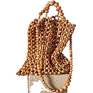 Handmade tote bags for women hand-woven bags handbag retro bamboo beach bags straw bag Acrylic rattan bag drawstring for summer