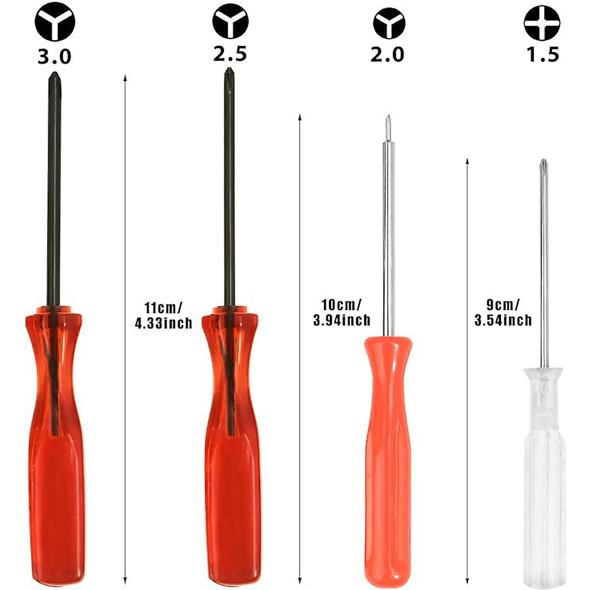 HIGHFINE Triwing 1.5 2.5 3.0 and Phillips PH00 Screwdriver Set Repair for Nintendo Products Wii DS Lite DSi 3DS GBA SP NDS