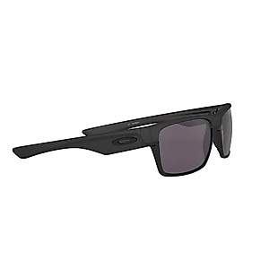 Oakley Men's OO9189 TwoFace Square Sunglasses, Steel/Prizm Grey, 60 mm