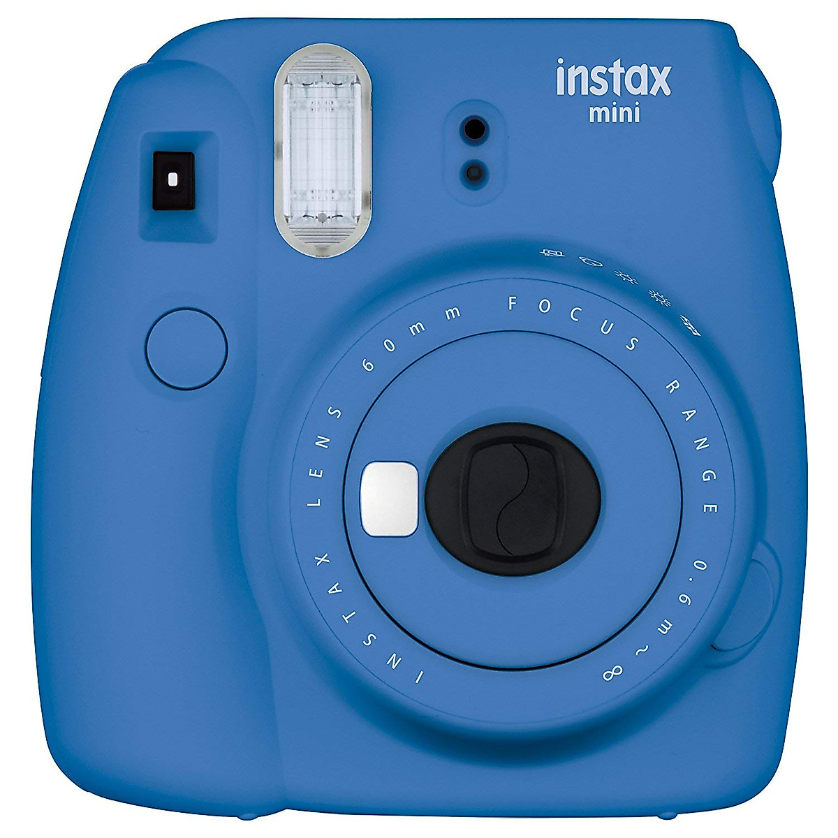 Fujifilm Instax Mini 9 Instant Camera (Cobalt Blue) with 2 x Instant Twin Film Pack (40 Exposures)