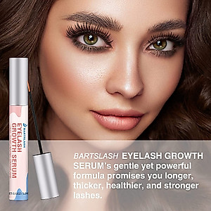 BARTSLASH Advanced Eyelash Growth Serum - Irritation Free - Achieve Longer, Thicker, Healthier, and Stronger Lashes - 0.12OZ/3.5ML