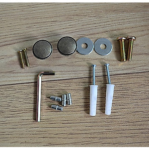 Juleduo 23.1x16.9'' Bathroom Wall Cabinet with Adjustable Wall Shelf & Towel Bar Double Doors Medicine Cabinet Wall Mounted with Hanging Bar, Rustic Wood Storage Kitchen (Black)