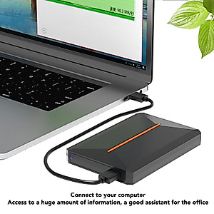 2.5inchExternal Hard Drive Enclosure 5Gbps USB3.0, Supports 2TB SSD, Fast Transfer Speeds, Plug and Play, Multiple Protection, Suitable for 7mm-9.5mm HDDs or SSDs