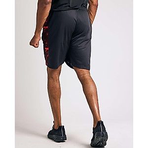 Real Essentials Mens Mesh Shorts Active Wear Athletic Short Men Basketball Pockets Workout Gym Soccer Running Summer Fitness Quick Dry Casual Clothes Sport Training Hiking, Set 4, XXL, Pack of 5