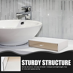 BESPORTBLE Box Drawer Storage Box Eyeshadow Palettes Holder Stationery Storage Container Plastic Table Drawer Plastic Drawer Storage Drawers Organizer Make up Office Bathroom Cabinet