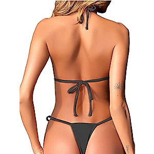 EASYLONGJEE Sexy Lingerie Set for Women Naughty for Sex, 2 Piece Exotic Cute Lingerie Set Teddy, Black