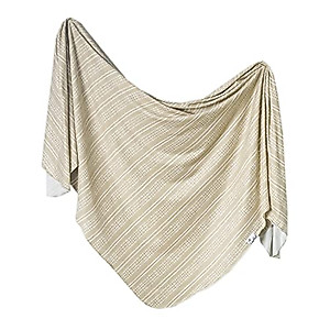 Copper Pearl Large Premium Knit Baby Swaddle Receiving Blanket Clay