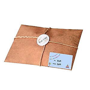 JianDay 350 Adhesive Happy Birthday Stickers, Present Stickers, 1.5 x 2 Inch Birthday Label Stickers for Party Supplies Festival Holiday Presents, 6 Assorted Designs (Rectangle, 1.52 inch)