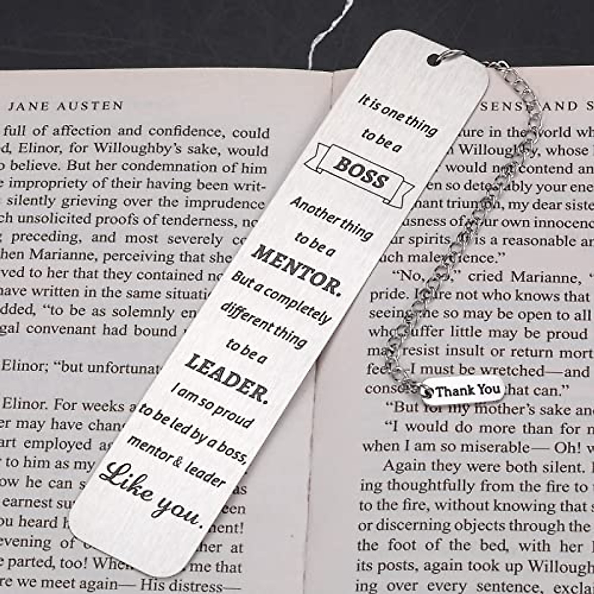 Boss Day Gifts, Boss Gifts for Women Men, Employee Appreciation Gifts for Bosses Day Gifts, Thank You Gifts Bookmark for Boss Mentor Leader Goodbye Leaving Away Retirement Christmas Gifts for Boss