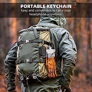 WOFRO Case for Sennheiser Momentum True Wireless 3 Earbuds with Secure Lock Clip Hard Shell Protective Cover Military Armor Series Full-Body Shockproof with Carabiner (Black)