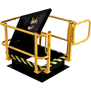 Global Industrial Global Industria Roof Hatch Safety Railing, Galvanized, 36"x24" & 36"x30"