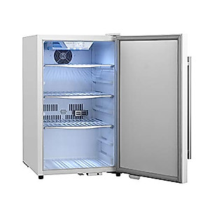 EdgeStar 20 Inch Wide 4.3 Cu. Ft. Medical Refrigerator with Temperature Alarm and Safety Lock