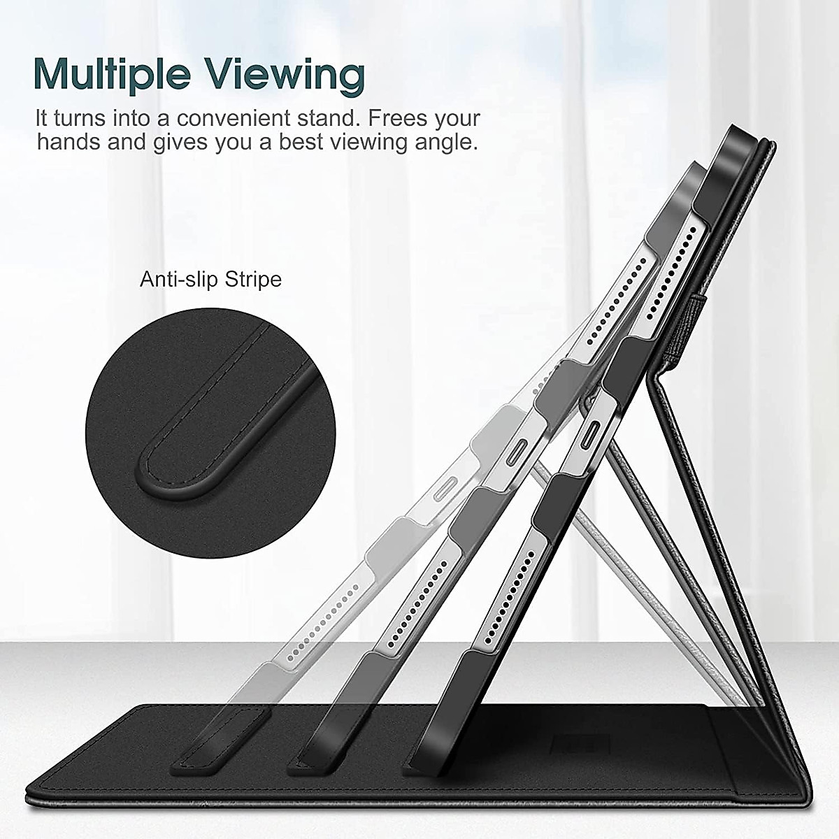 Case for iPad 10.2 9th / 8th / 7th Generation (2021/2020/2019 Model) 10.2 Inch, iPad Air 3 Case/10.5 Inch Pro,Smart Stand Cover Auto Sleep/Wake，African Americans Women Queen with Butterflies