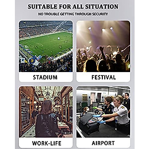 LXCCXM Clear Bag Stadium Approved - Clear Crossbody Bag for Women and Men Purse Bag for Concerts Sports Events