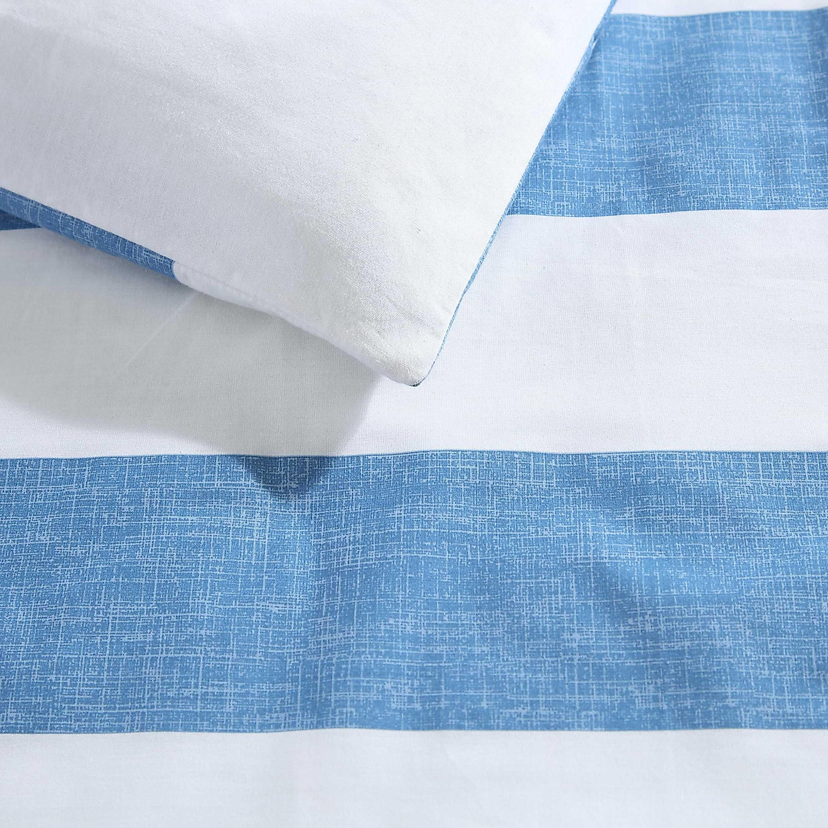 Tommy Bahama - Duvet Cover Set, Soft & Breathable Bedding with Matching Shams, Striped Home Decor, Oeko-Tex Certified (Awning Blue, King)