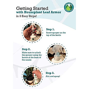 Houseplant Resource Center Plant Leaf Armor – Leaf Shine and Indoor Plant Cleaner Spray – Fortifies and Protects Indoor Plants and Keeps Leaves Green & Gorgeous