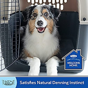 Petmate Vari Dog Kennel 36", Taupe & Black, Portable Dog Crate for Pets 50-70lbs