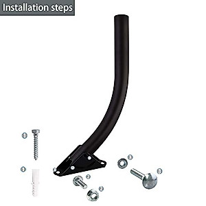 Antenna Mount - 1 BY ONE Attic Adjustable Weather Proof Outdoor TV Antenna Mounting Pole Universal Mount Brackets - Easy Installation, Solid Structure
