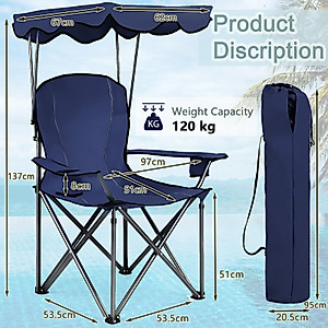 OP3640 Camping Chair, Blue