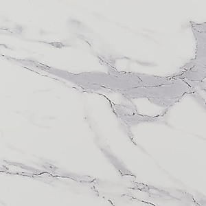 Convenience Concepts SoHo 4 Tier Wide Bookcase, White Faux Marble