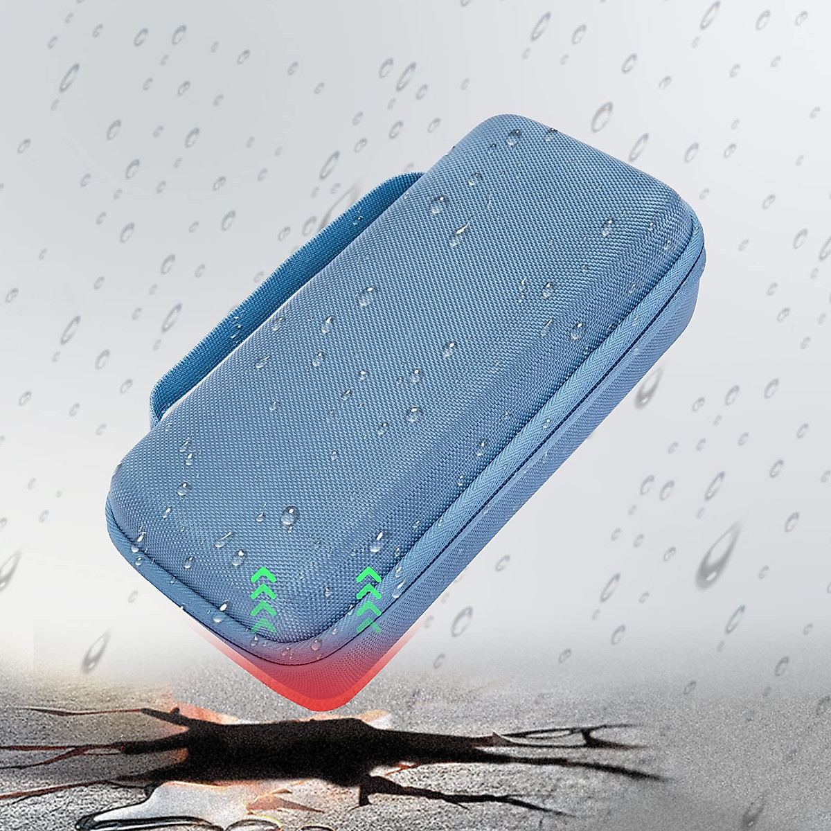 co2CREA Hard Travel Case Replacement for Bose New SoundLink Flex 2nd Gen/Bose SoundLink Flex Bluetooth Portable Speaker (Stone Blue Case)