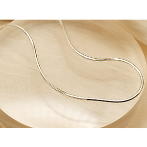 PORI JEWELERS 925 Sterling Silver 1.5MM Magic 8 Sided Italian Snake Chain (18, Silver)