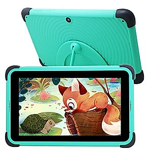 CWOWDEFU Kids Tablet Android 11 Tablet for Kids Children's Tablet COPPA Certified, 32GB ROM 2GB RAM Touch Screen Child Toddler Tablets (Green)